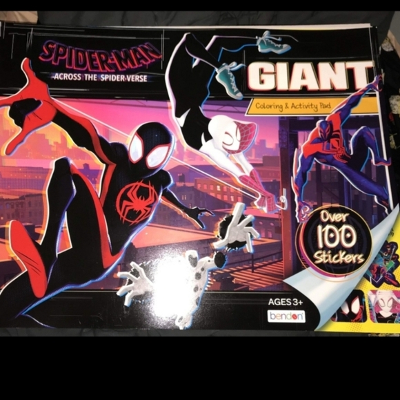 Marvel | Toys | Rare Spiderman Across The Spiderverse Giant Coloring ...
